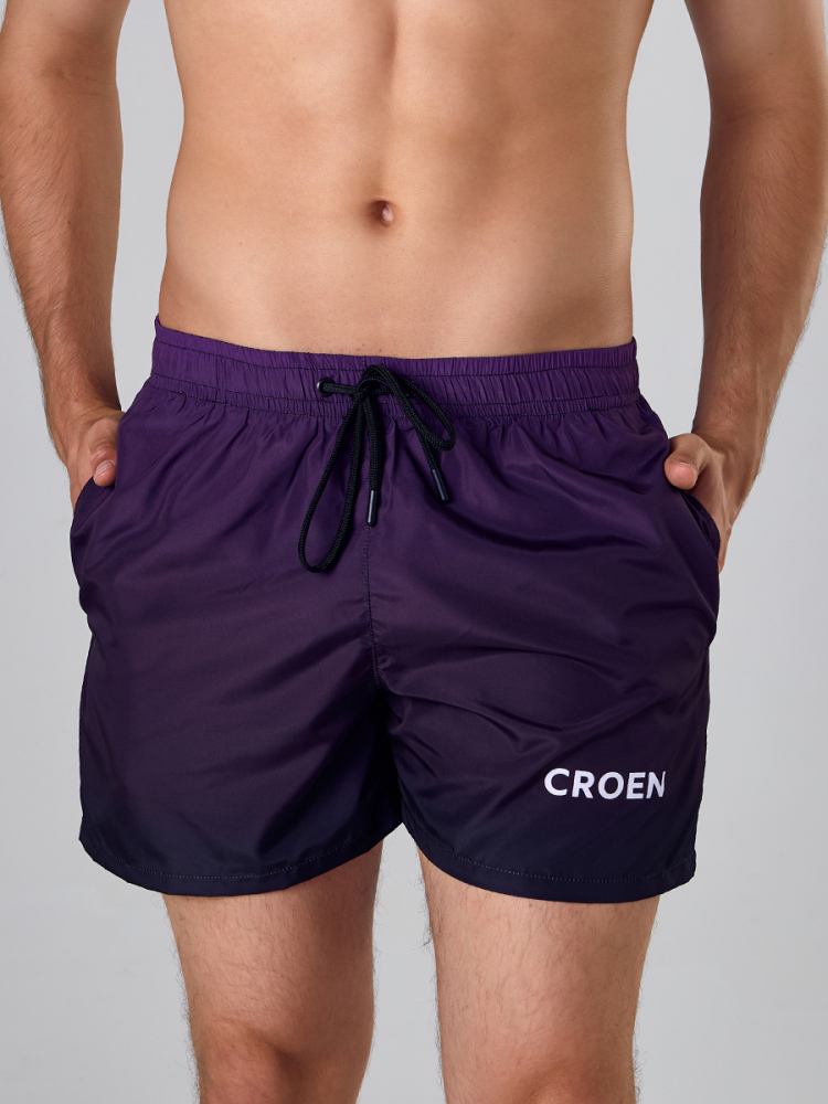 Шорты-плавки мужские пляжные - C504N - цвет темно-фиолетовый - купить в ...